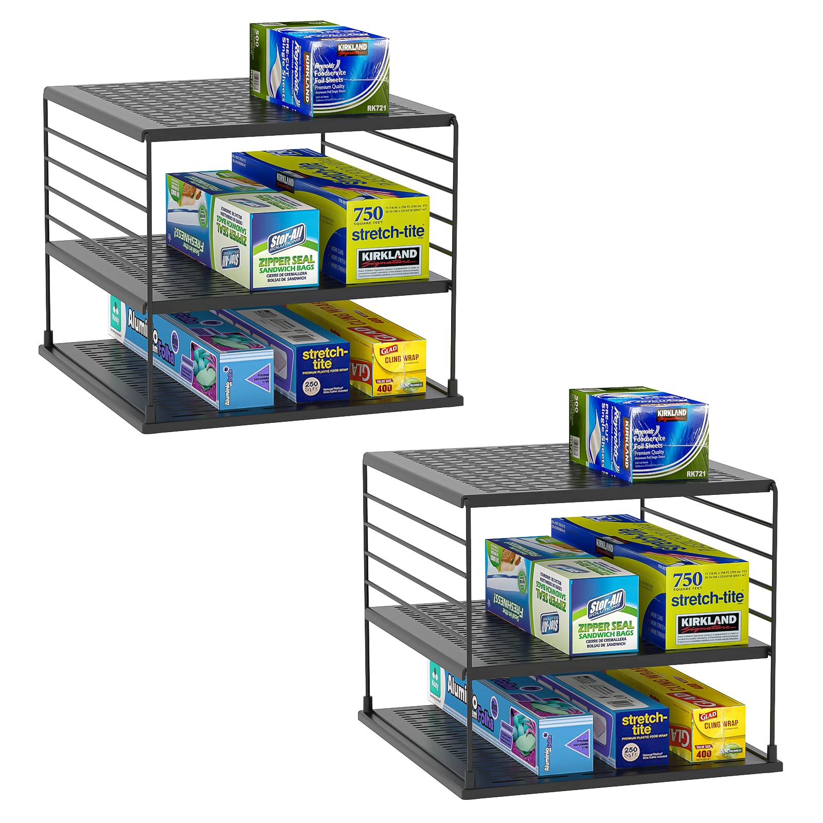 WANCHIY Adjustable Pantry Organizers and Storage - Steel Wire & Plastic ...