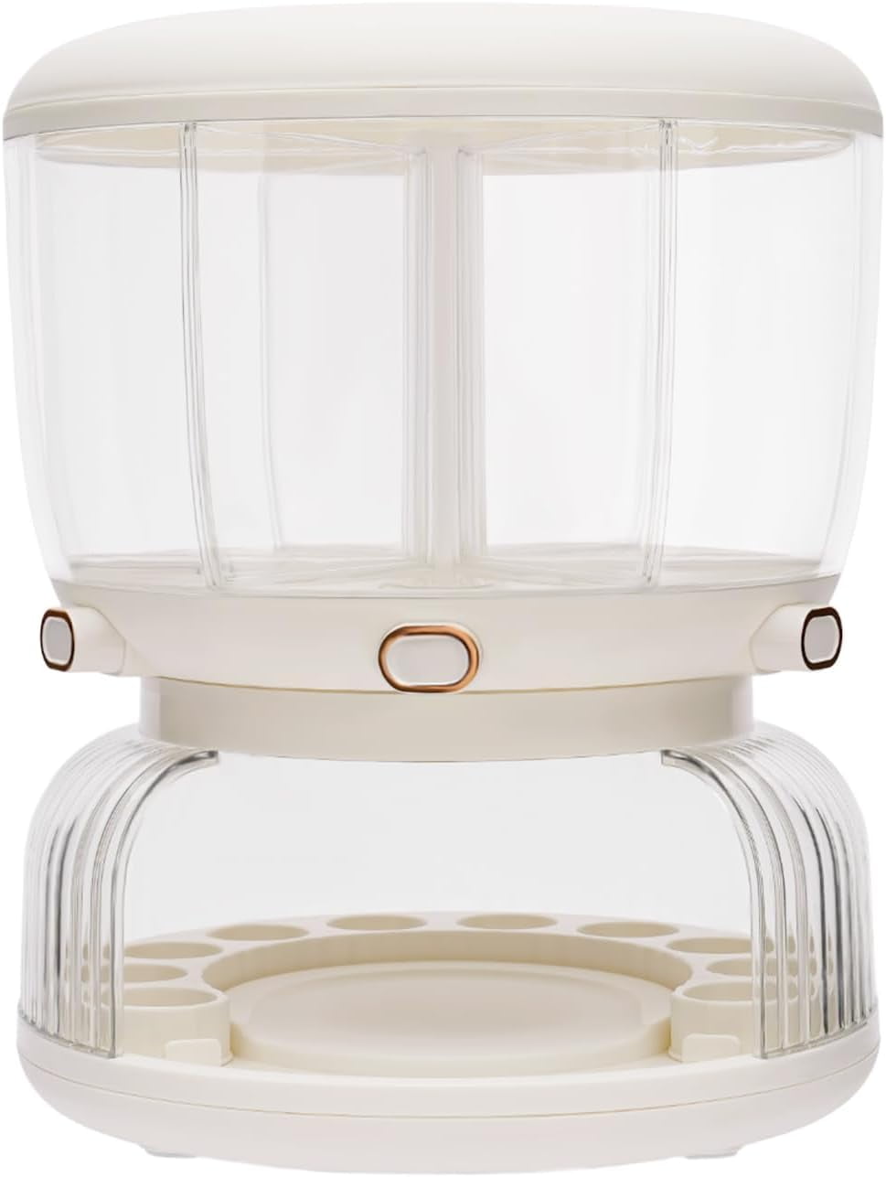 WANCQ 360° Rotatable Cereal Dispenser, One-Click Rice Output,Visible ...