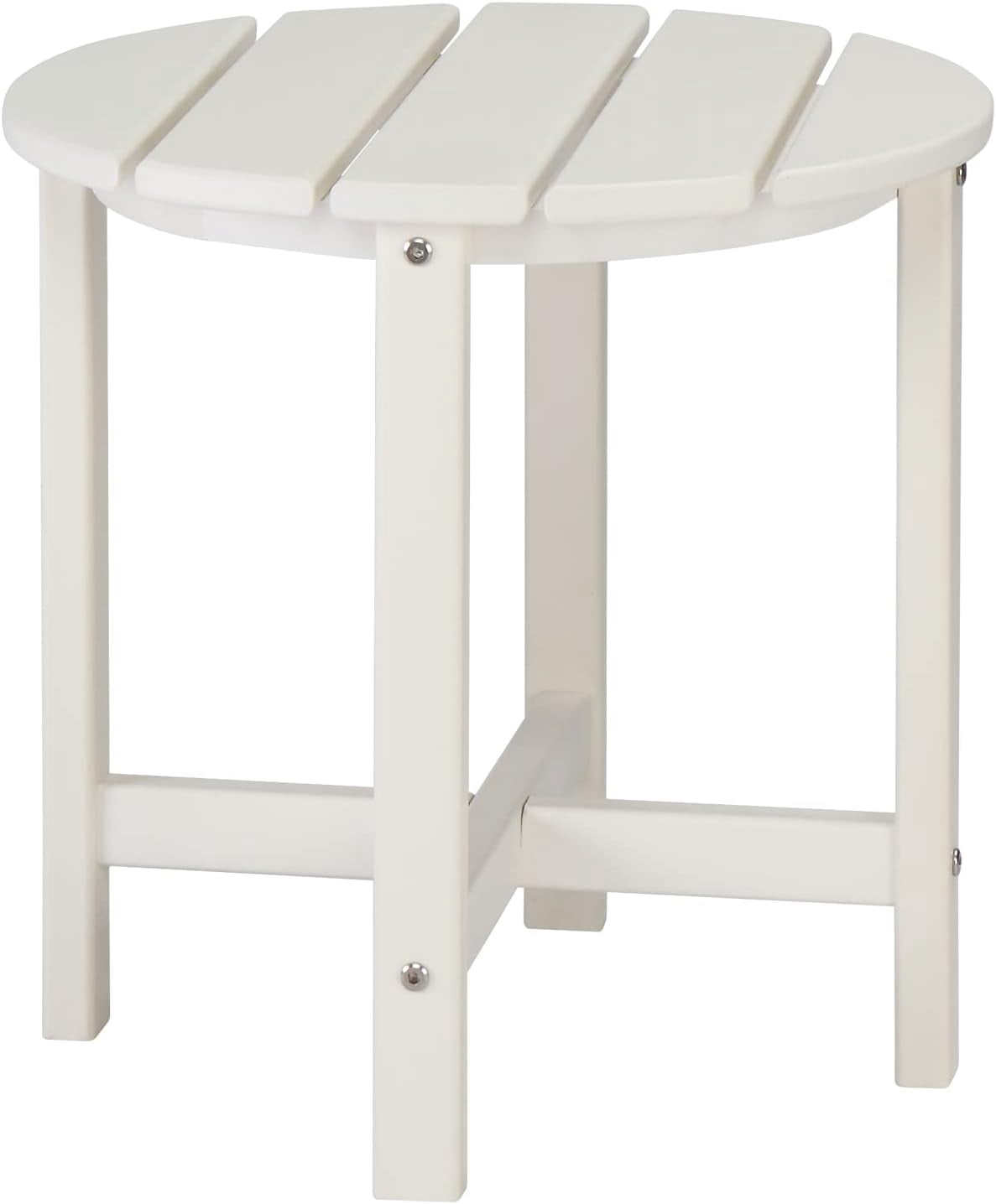 WANCQ Beach Outdoor Side Table with 2 Layer Storage, Plastic Waterproof ...