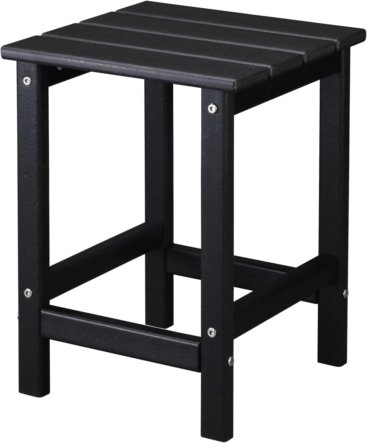 WANCQ Beach Outdoor Side Table with 2 Layer Storage, Plastic Waterproof ...