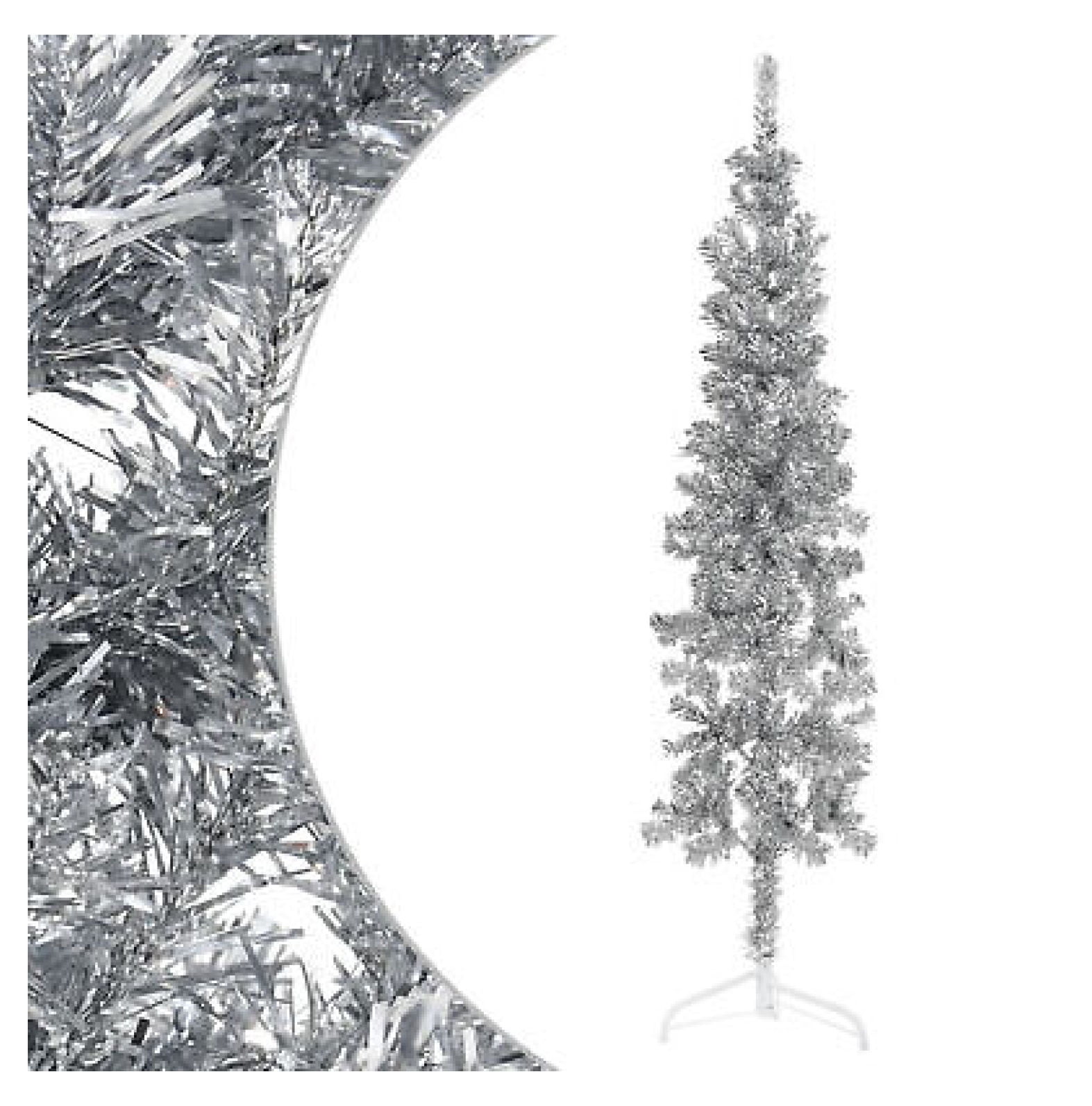 WANCQ Gecheer Slim Artificial Half Christmas Tree with Stand for ...