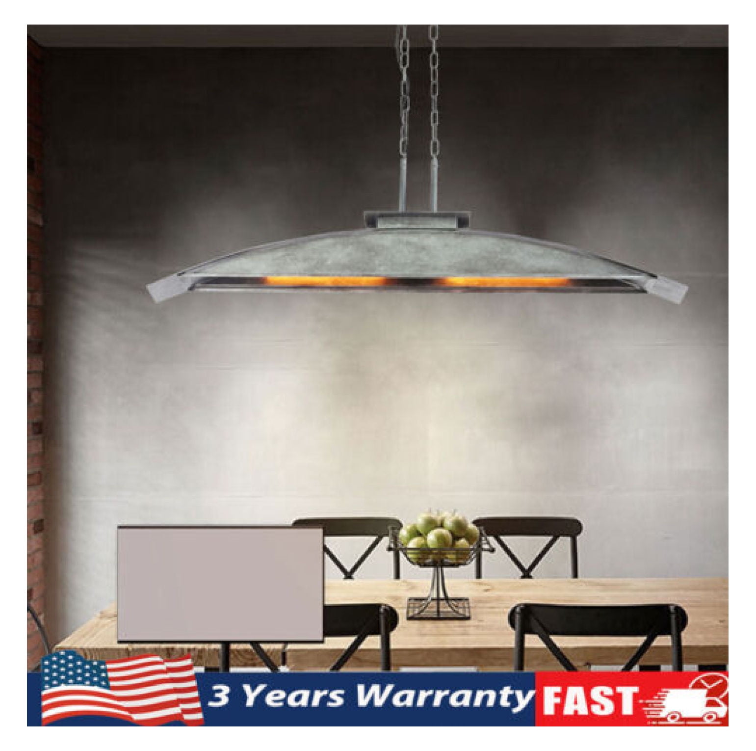 WANCQ Industrial Rustic Chandelier Steampunk Pendant Light Ceiling ...