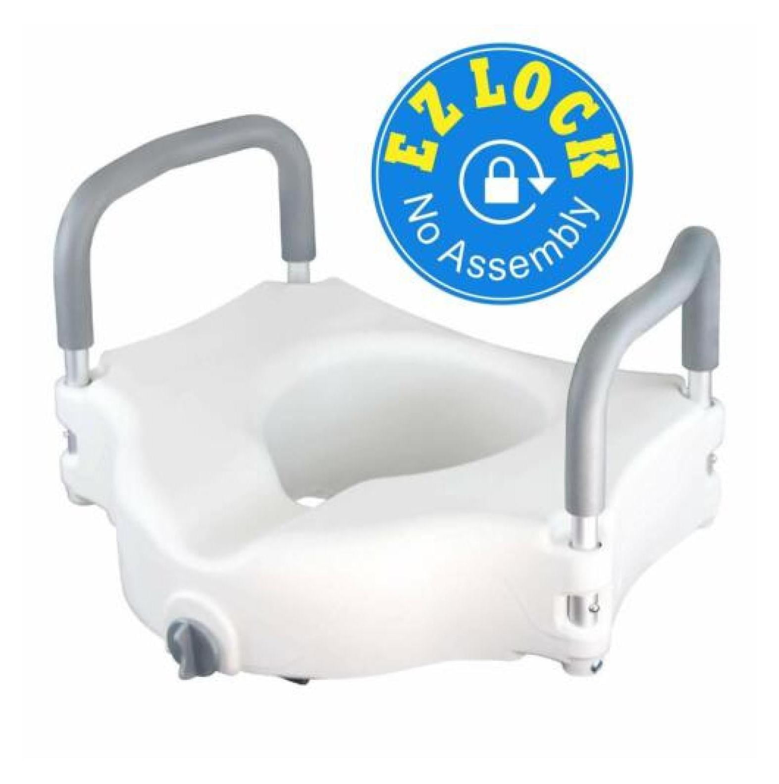 WANCQ Portable Raised Toilet Seat Riser 5" Elevated Commode Round ...