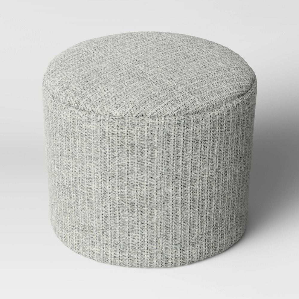 WANCQ Sturdy Boucle Pouf Ottoman and Foot Rest Nice Living Room Decor ...