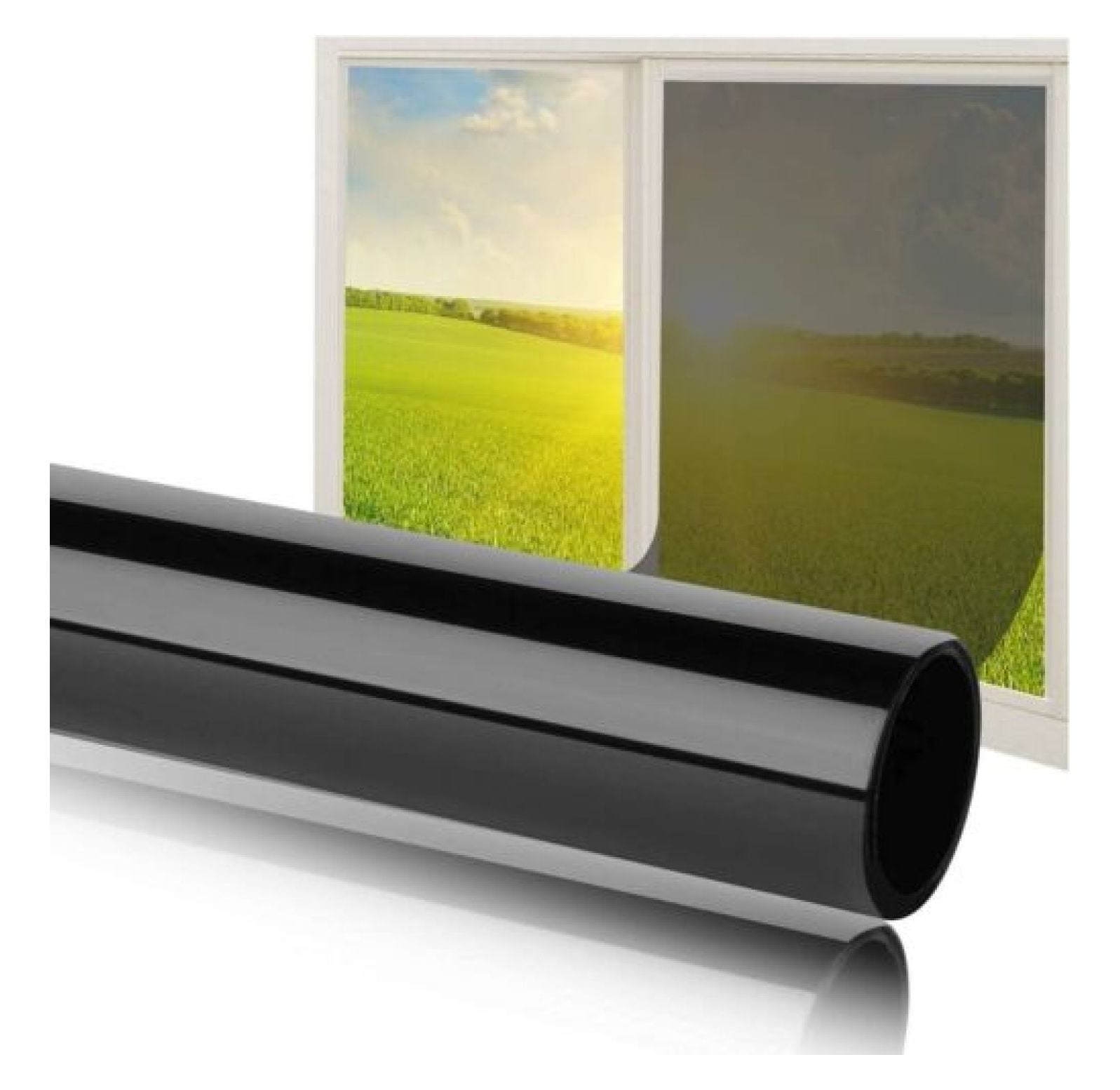 WANCQ Transparent Window Film Color Solar Tint Self Adhesive Stain ...