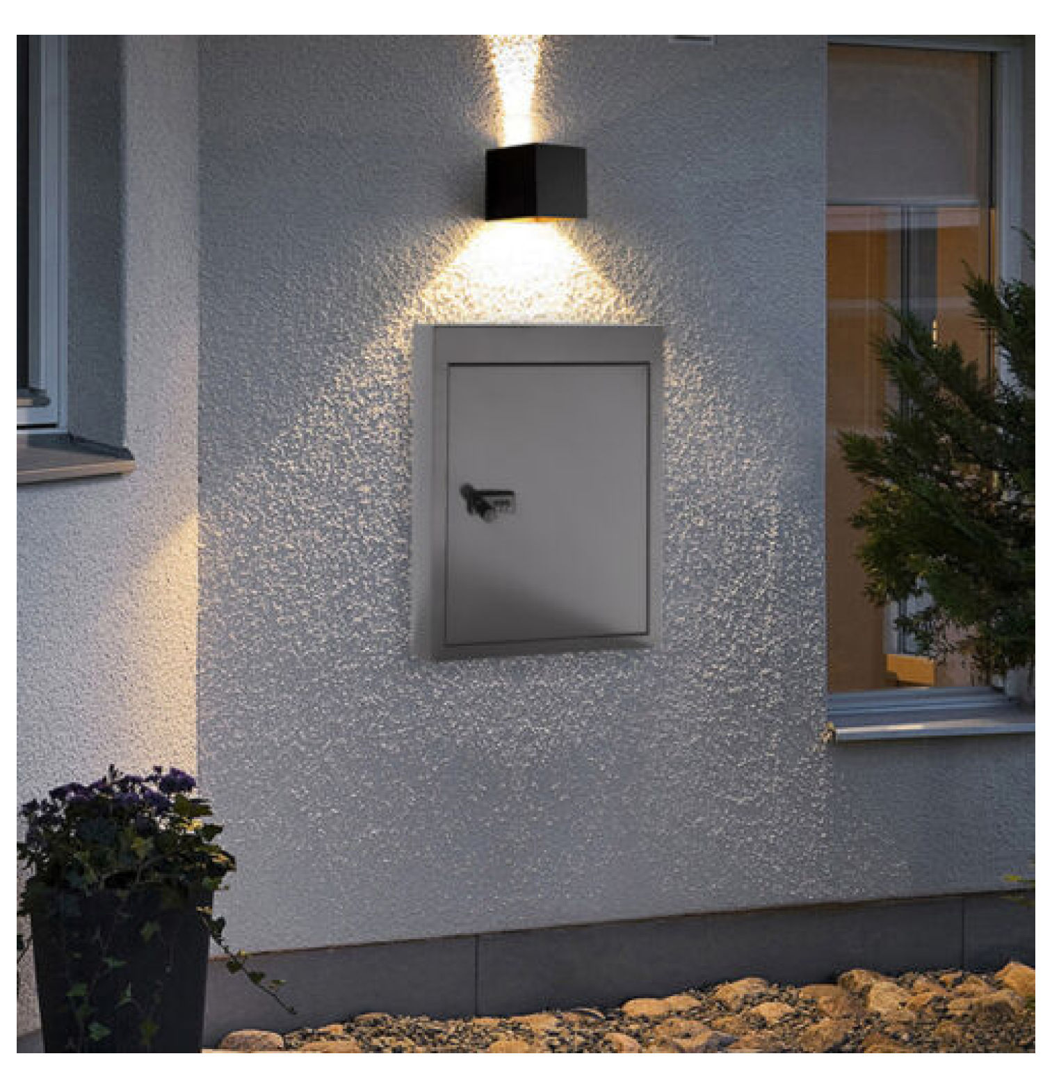 WANCQ Wall Mount Mailbox Outdoor Package Delivery Box Large Parcel Drop ...