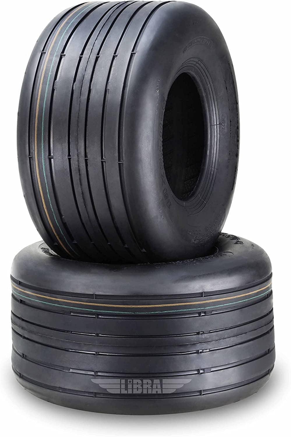 WANDA Set of 2 Turf Friendly 13x6.5-6 Lawn & Garden Utility Cart Tires ...