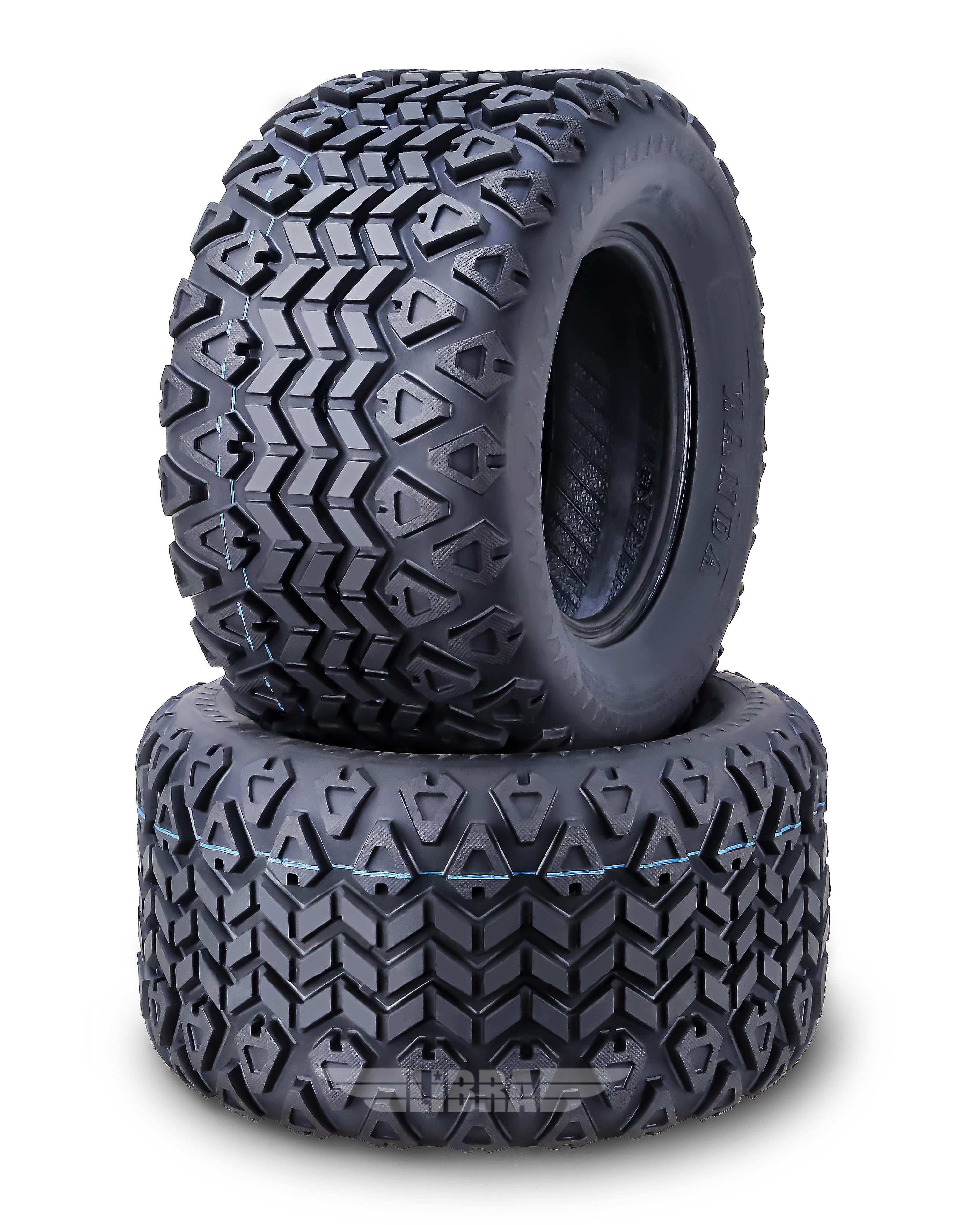 WANDA 20X10-10 Golf Cart ATV Tires, 4 Ply, Knurled Tread, Max Load ...