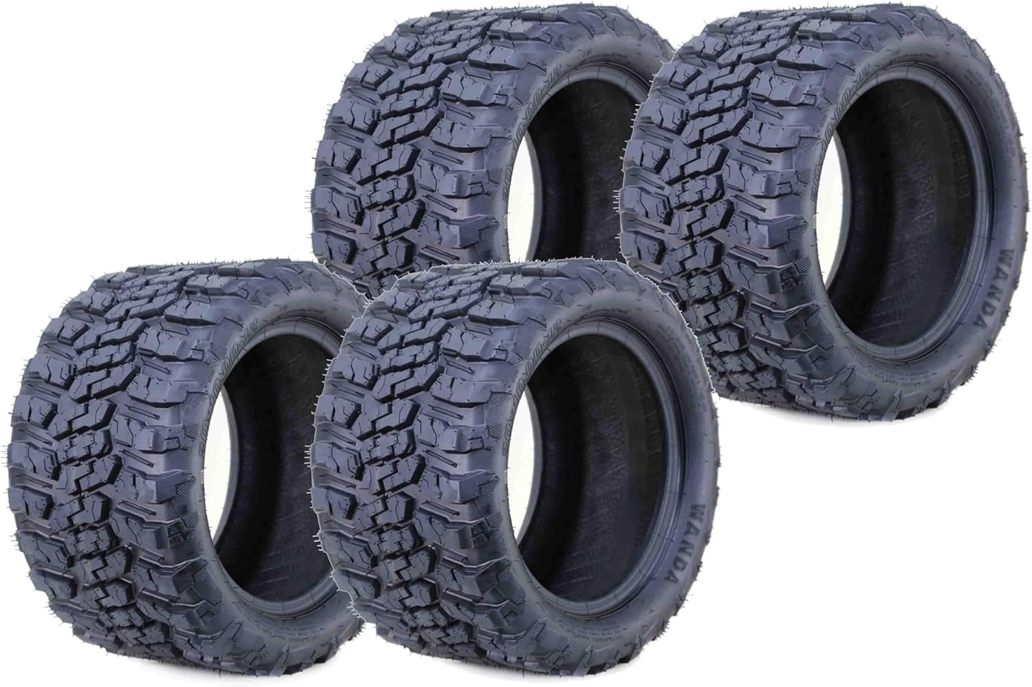 WANDA 20x10-12 All Terrain Golf Cart Tires 4 Ply 20x10X12 -Set 4 -14055 ...