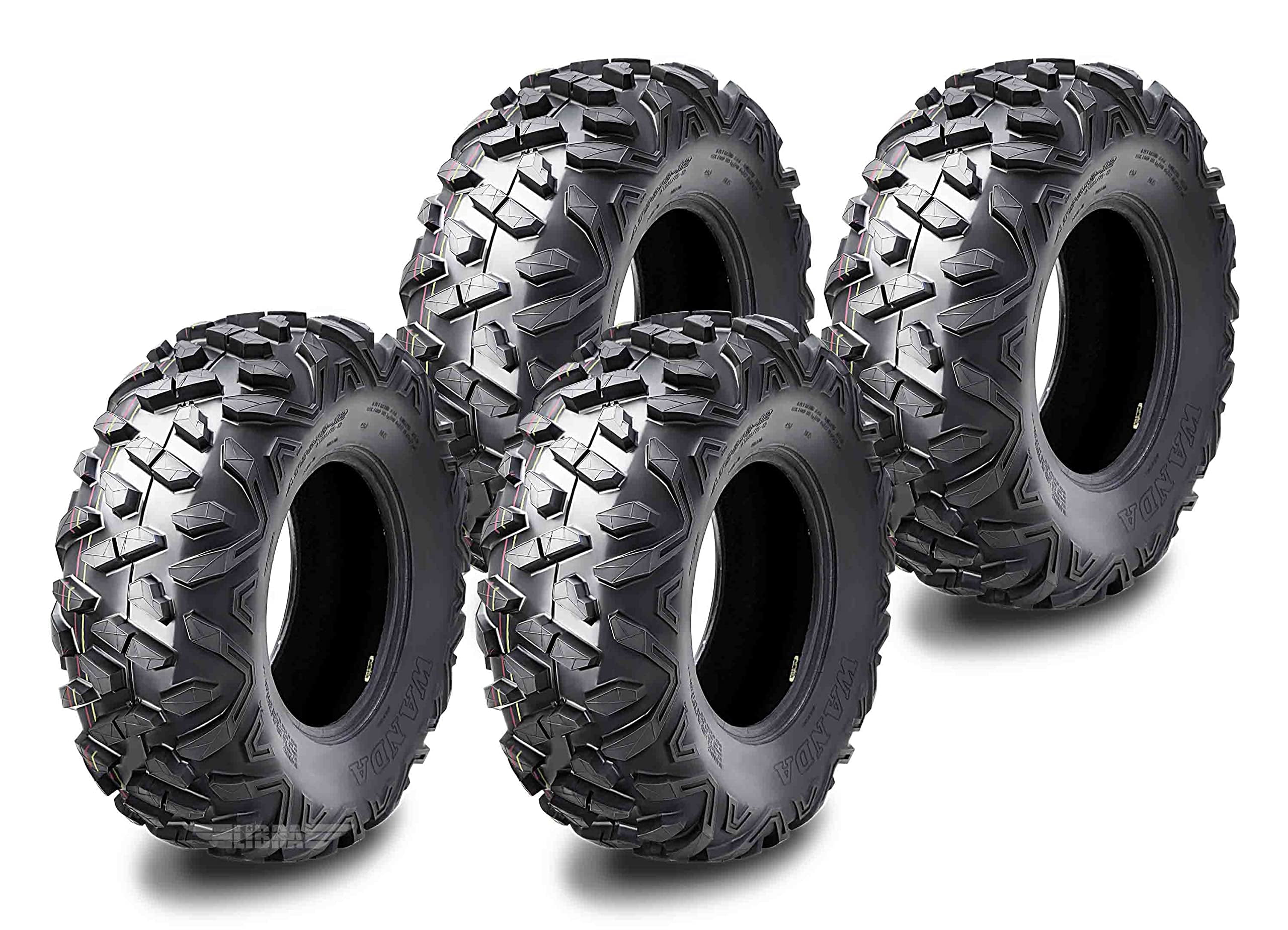 WANDA ATV UTV Tire 24x8-12 24x8x12 6PR Bighorn Style, Set 4-10374 ...