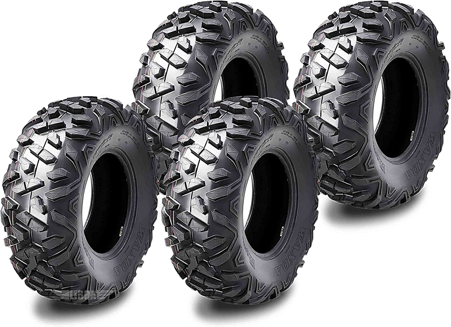WANDA ATV UTV Tire 24x8-12 24x8x12 6PR Bighorn Style, Set 4-10374 ...