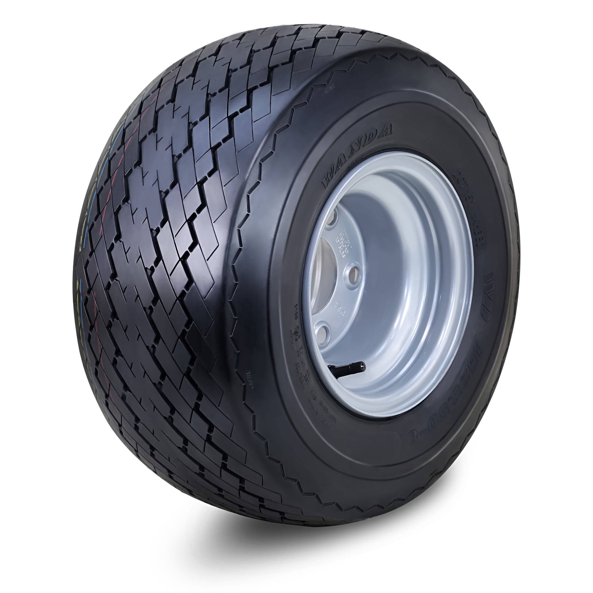 WANDA Golf Cart Tire Wheel Assembly 18X8.5-8 4-Ply with 5 Lugs on 4.5 ...