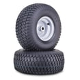 WANDA Lawn Mower Tractor Tire Wheel Assembly 15X6-6 4-Ply P332 with 3/4 ...
