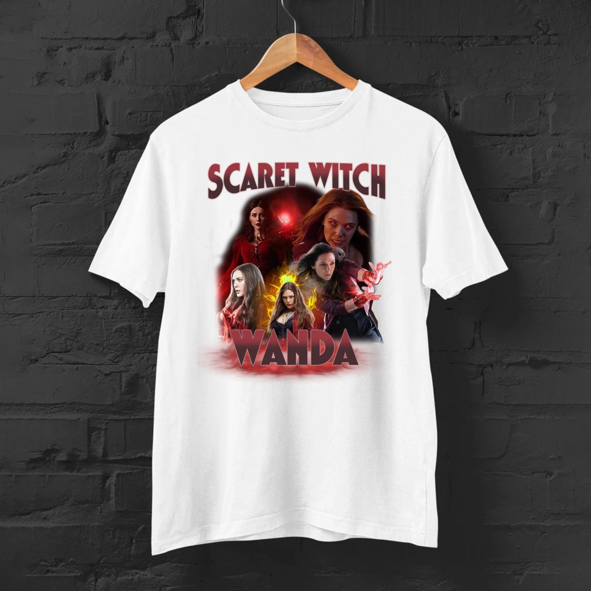 WANDA Scarlet Witch Elizabeth Olsen Vision Wanda Tshirt Shirt Tee ...