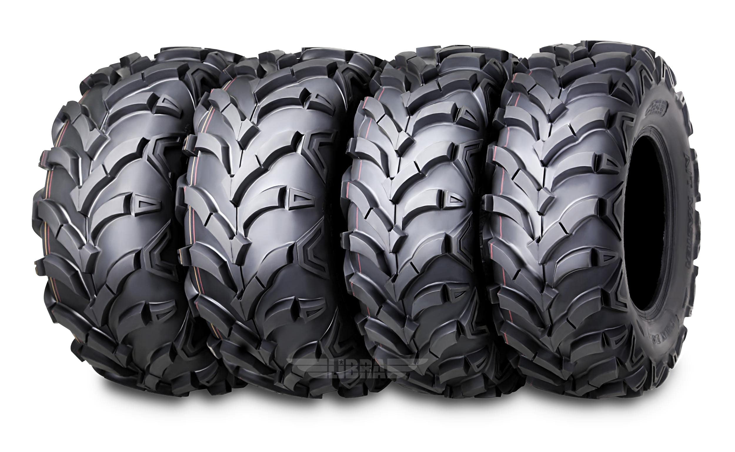 WANDA Solid Mud ATV Tires 24x8x11 & 24x10x11 fit 2004 Kawasaki Bayou ...