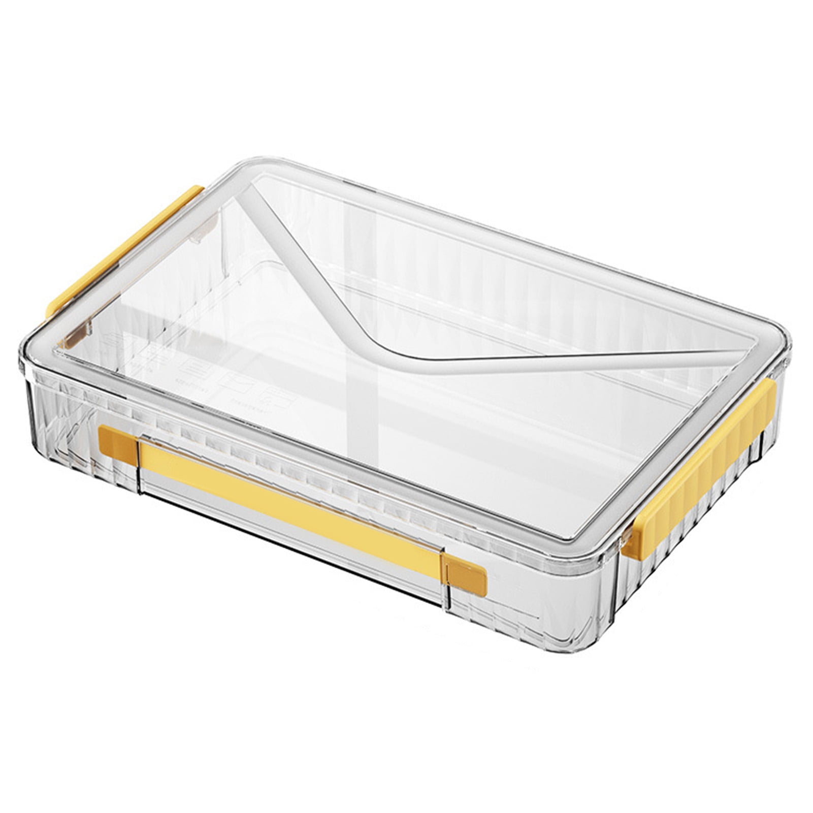 WANDCO Plastic Storage Bin with Lid Portable Project Case with Handle ...