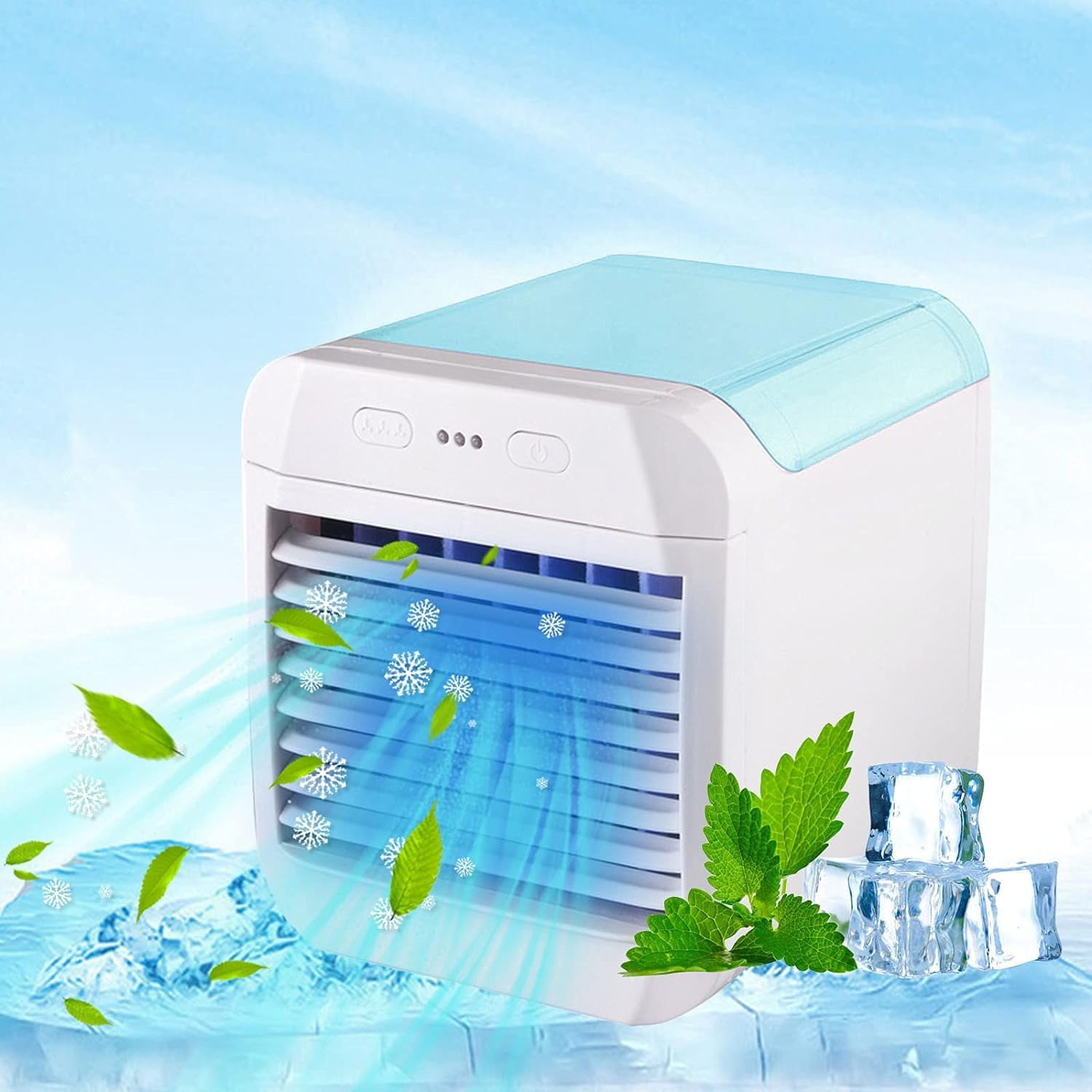 WANDCO Portable Air Conditioner Fan,USB Powered Air Cooler,Humidifier ...
