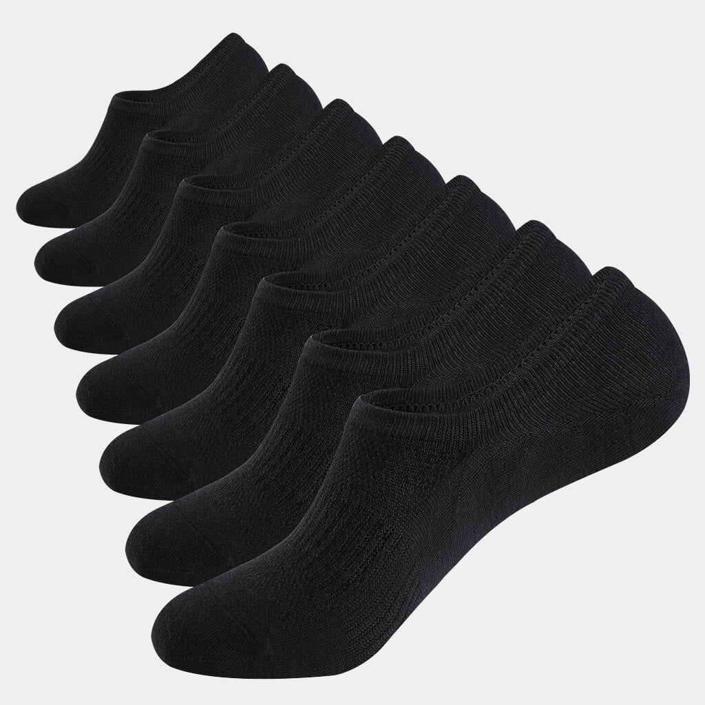 WANDER Men's No Show Socks, 7 Pairs, Cotton Thin, Non Slip, Low Cut ...