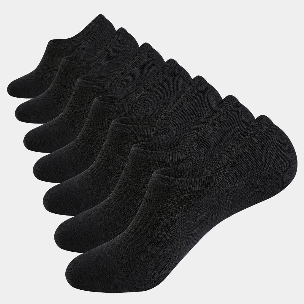 WANDER No Show Socks, Men's Invisible Lightweight Cotton Socks, 7 Pairs ...