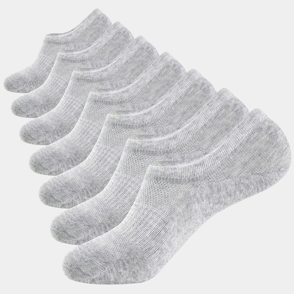 WANDER No Show Men's Socks, 7 Pairs, Non-Slip, Breathable, Invisible ...