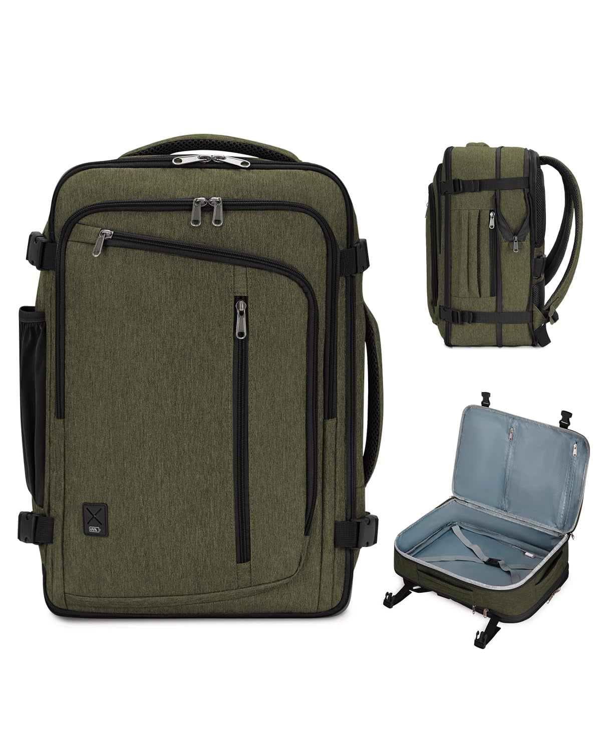 WANDF Expandable 17 Inch Laptop Travel Backpack For Spirit Airlines ...