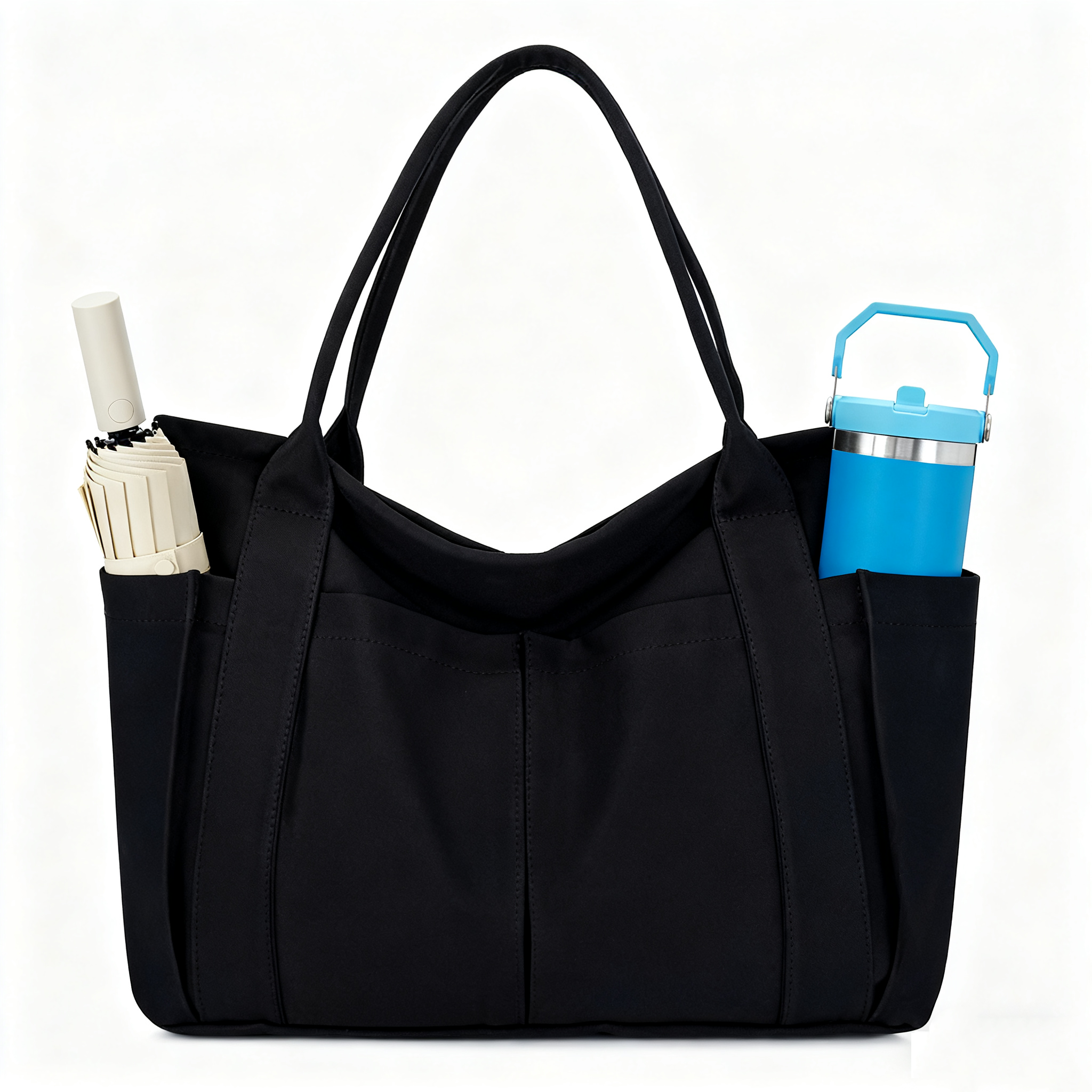 WANDF Large Tote Bag for Women,College,Durable Canvas Totes with Bottle ...