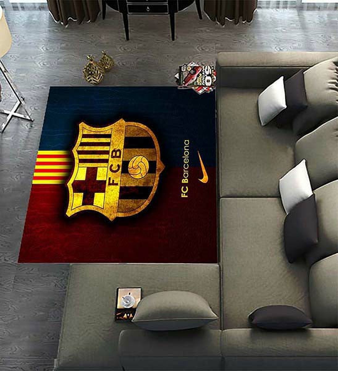 WANDJYOU Retro Vintage Fc Barcelona Area Rugs 4 x 6ft Floor Carpet Mat ...