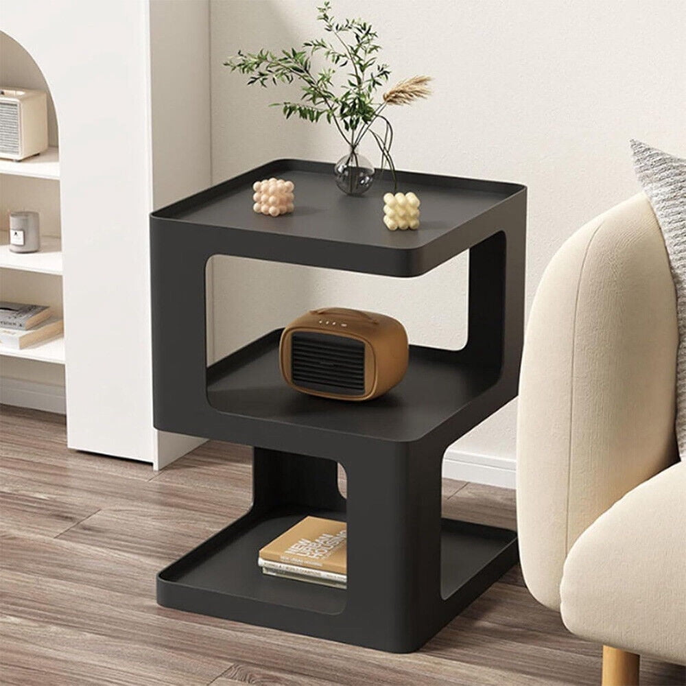 WANGBOY 3 Tier Side Table Small End Table Modern Nightstand Metal ...
