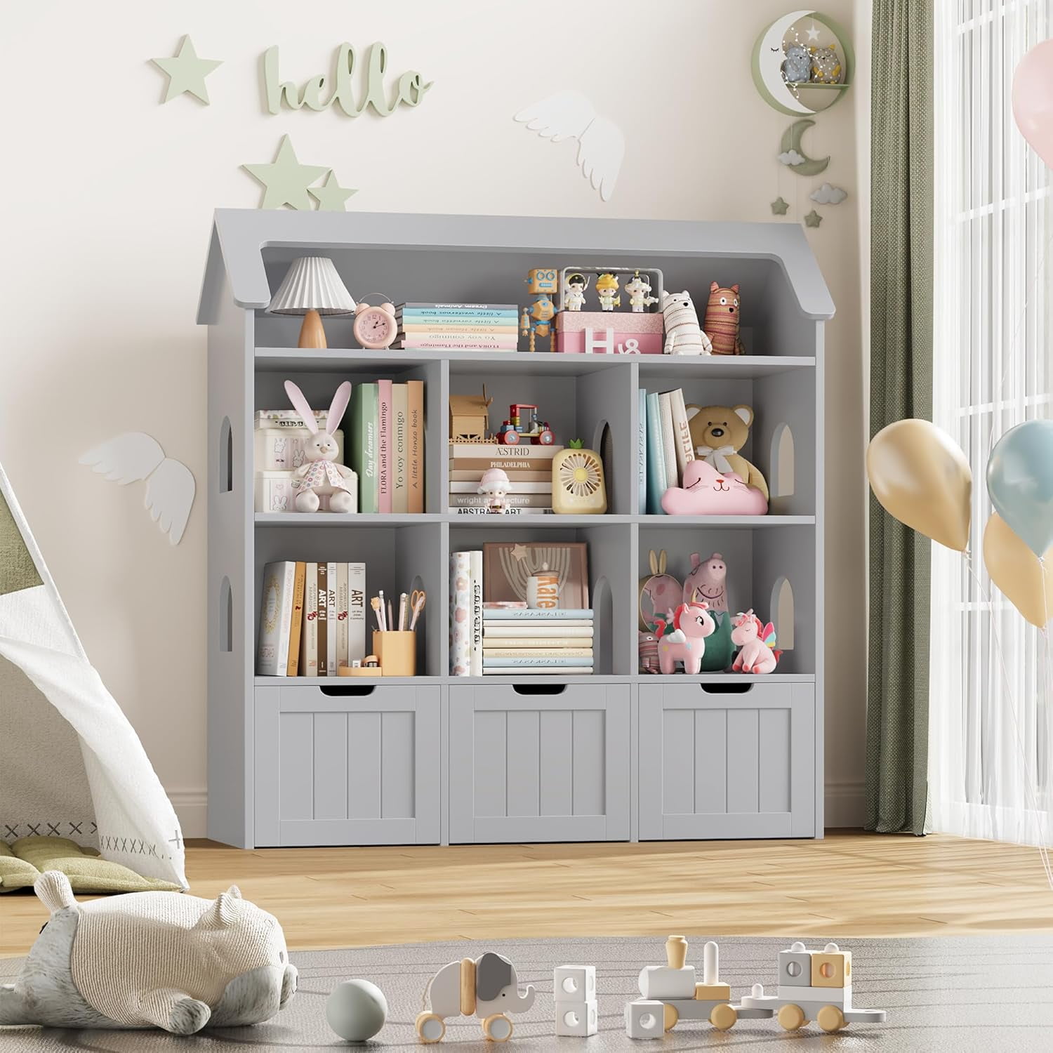 WANGBOY 47.2'' Toy Storage Organizer, Toy Organizers and Storage with 3 ...