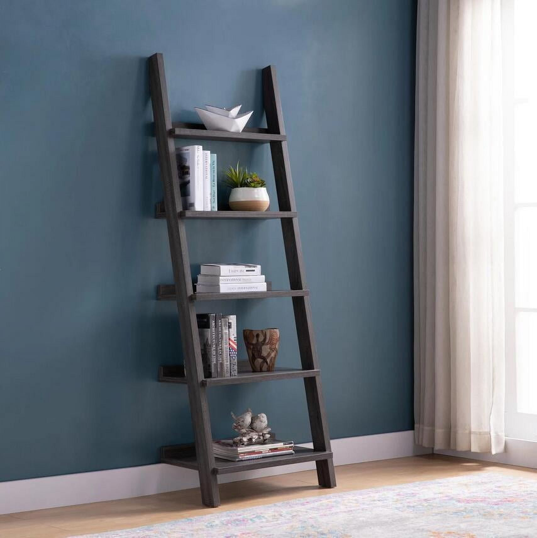 WANGBOY 5 Tiers Bookcase Bookshelf Display Stand Storage Wall Shelf ...