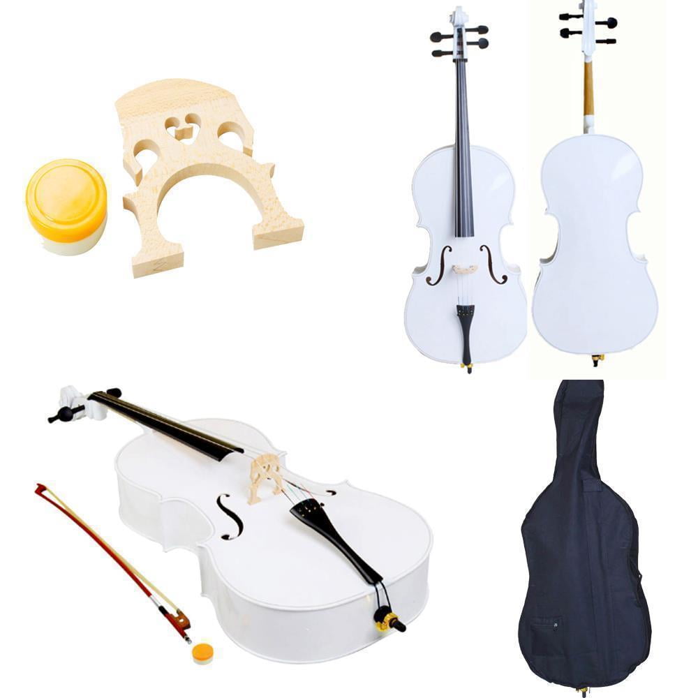 WANGBOY Cello 4/4 Full Size Wood Acoustic Cello School Band With Bag ...