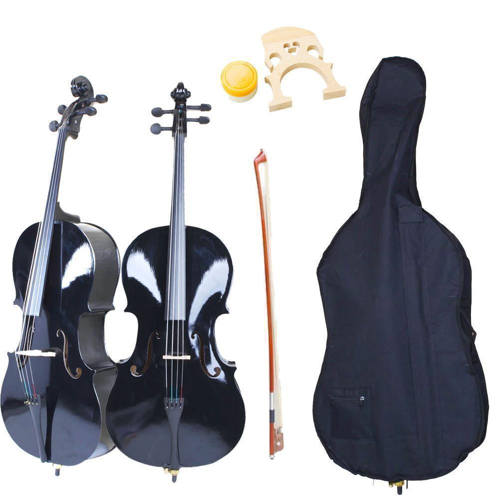 WANGBOY Cello 4/4 Full Size Wood Acoustic Cello School Band With Bag ...