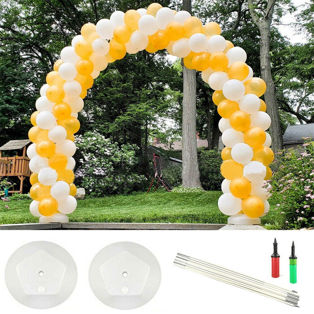 WANGBOY Extra Large Balloon Arch Kit Strong Column Base Frame Stand ...
