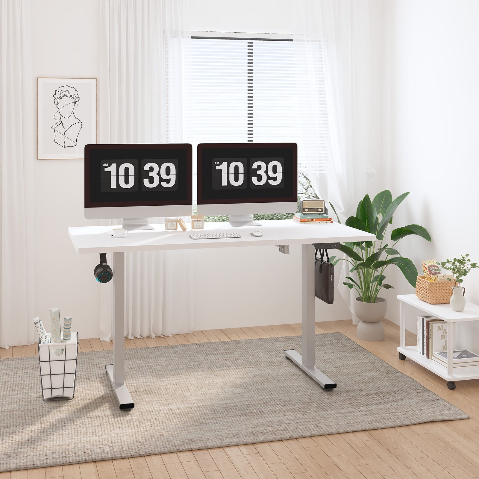 WANGBOY FlexiSpot 40"/48"/55"/60"Height Adjustable Standing Desk with ...