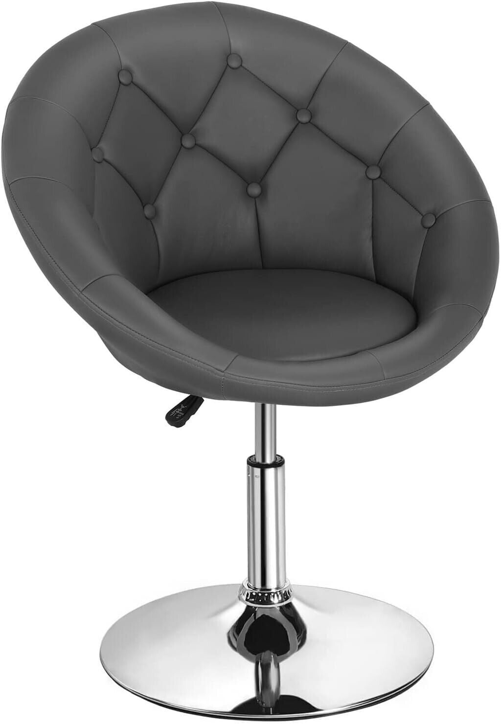 WANGBOY Living Room Vanity Chair Makeup Chair Swivel Accent Chair Round ...