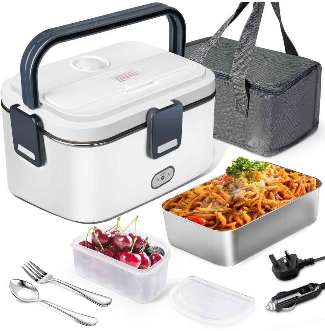 WANGBOY Portable 110V Electric Heating Lunch Box for Car Office Food ...