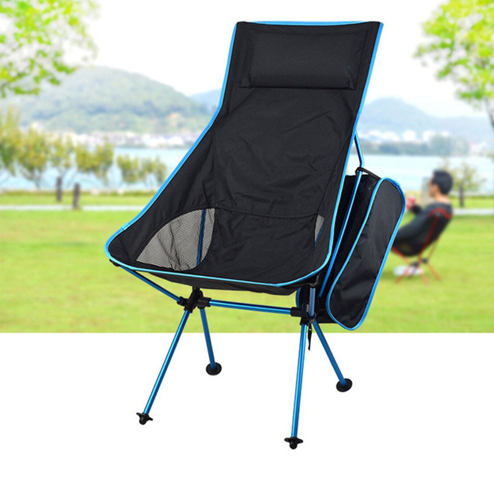 WANGBOY Portable High Back Camp Chair, Folding Chair Lawn Chair Heavy ...