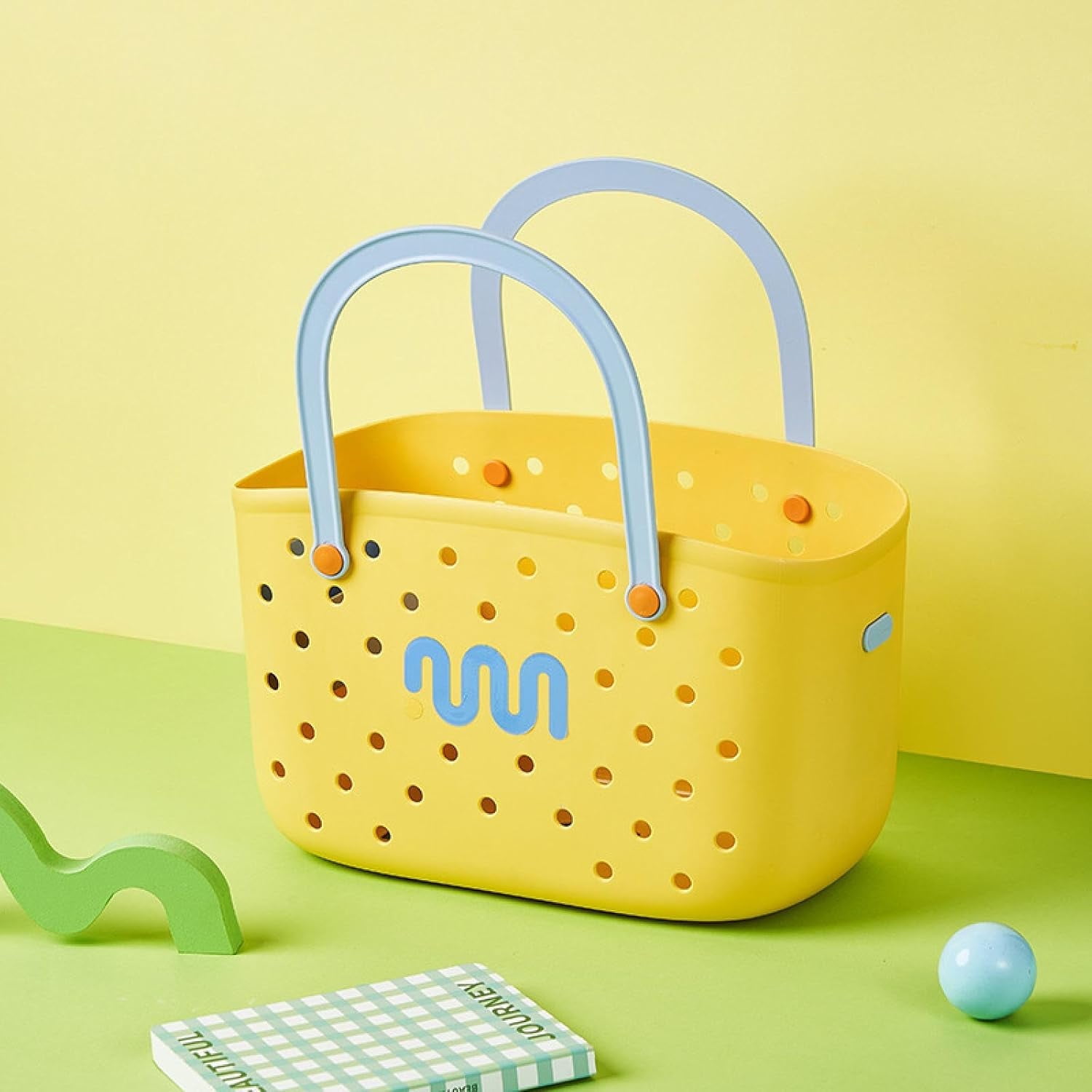 WANGFAN Large Beach Rubber Tote Bags for Women, Waterproof Simple ...