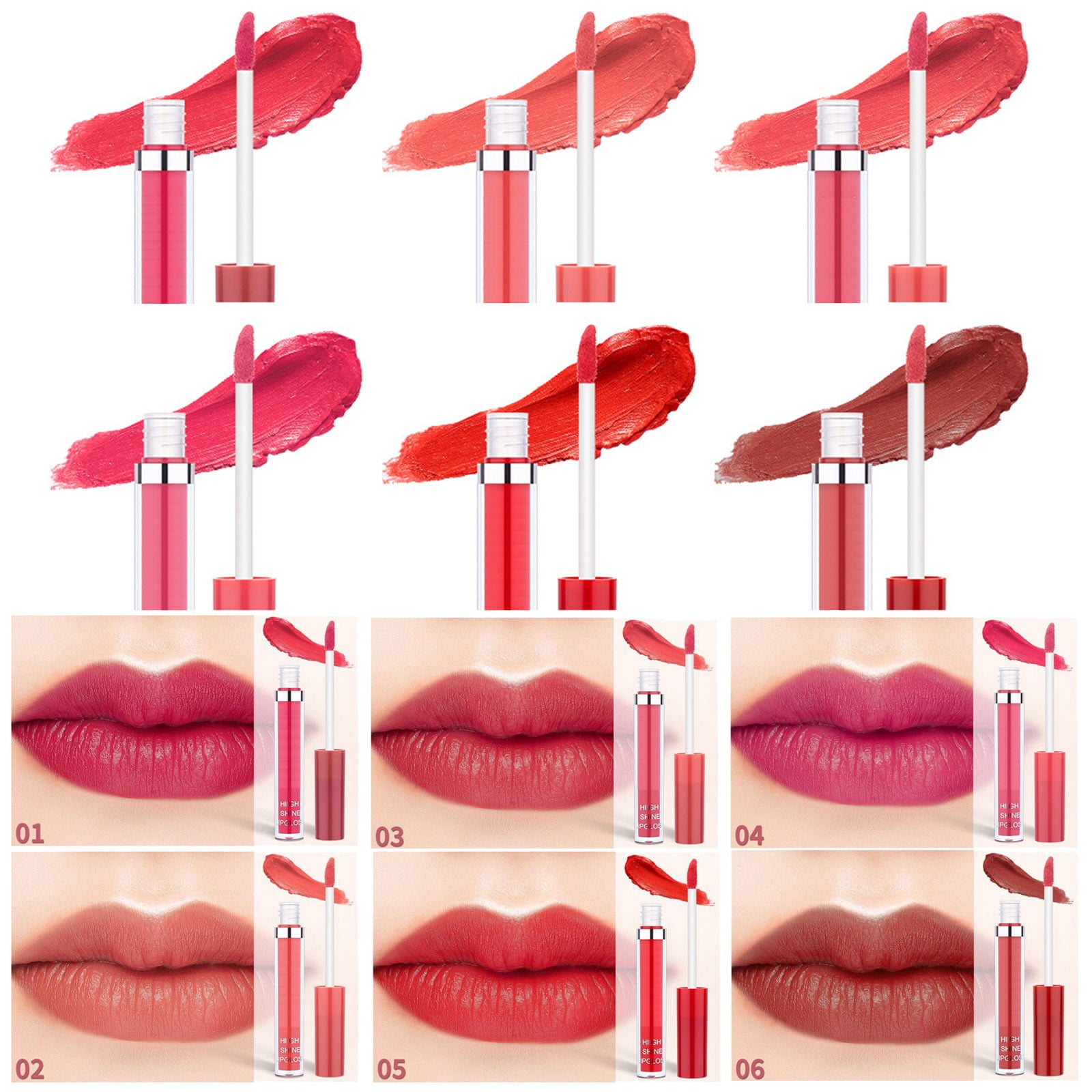 WANGJIAOID 100 Lip Glosses Pack Mist Face Velvet Liquid Lipstick Non ... WANGJIAOID 100 Lip Glosses Pack Mist Face Velvet Liquid Lipstick Non ...