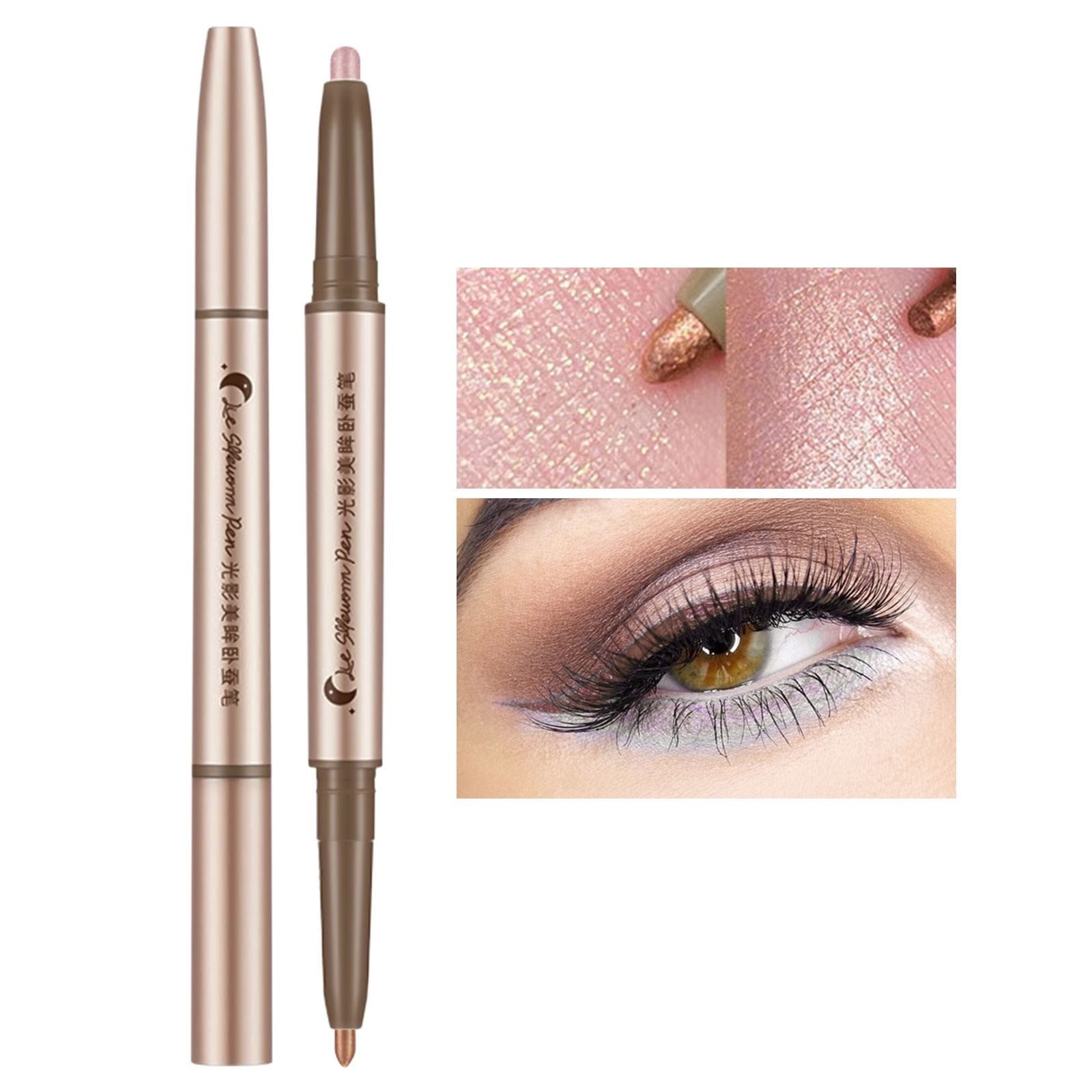 WANGJIAOID 1PCS Eye Makeup Stick Double Headed Lying Silkworm Pen Pearl ...