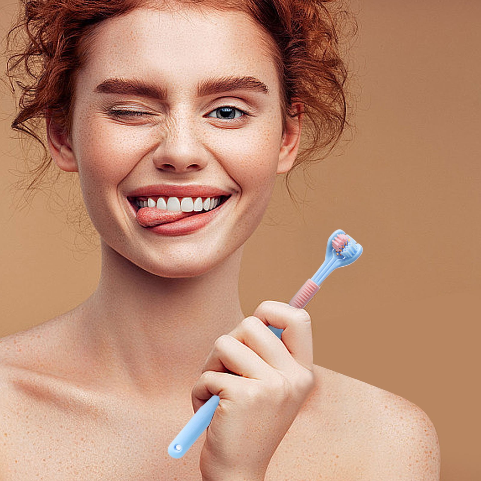 WANGJIAOID 3 Triangle Toothhugger Training Toothbrush Oral Care For ...