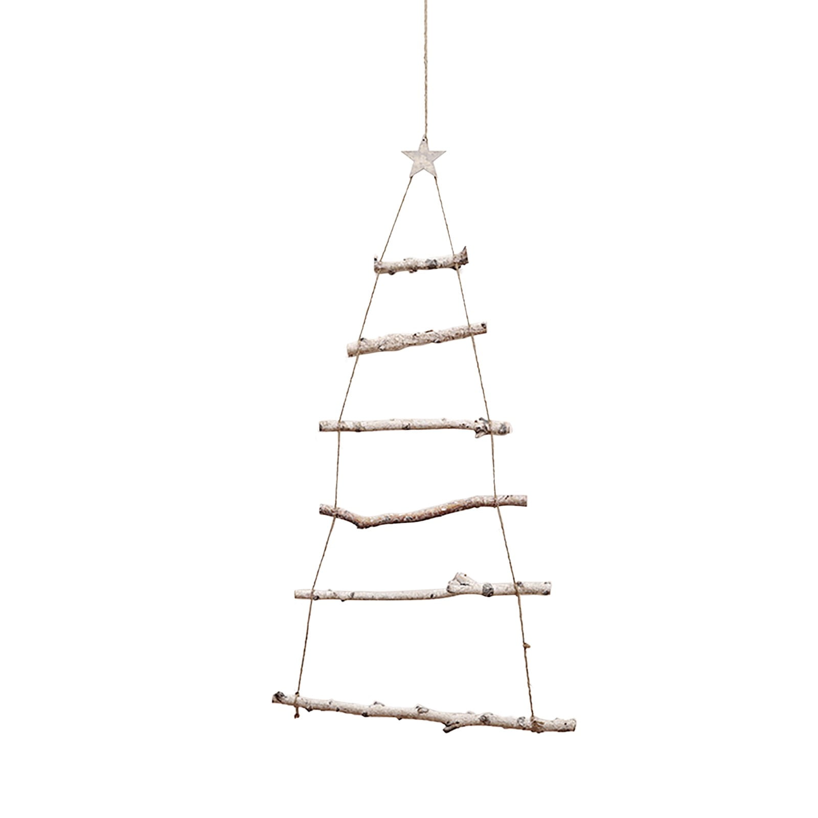 WANGJIAOID Christmas Log Hanging Tree Triangle Wall Door Hanging ...