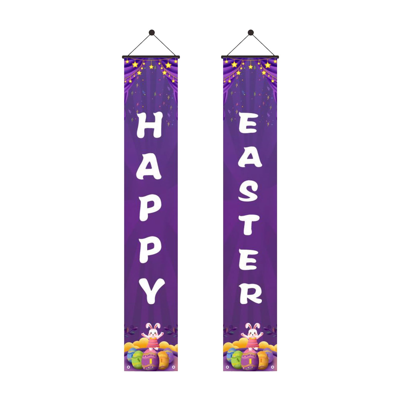 WANGJIAOID Flag Pole for Yard 20 Ft Easter Door Hanging Flags Cartoon ...
