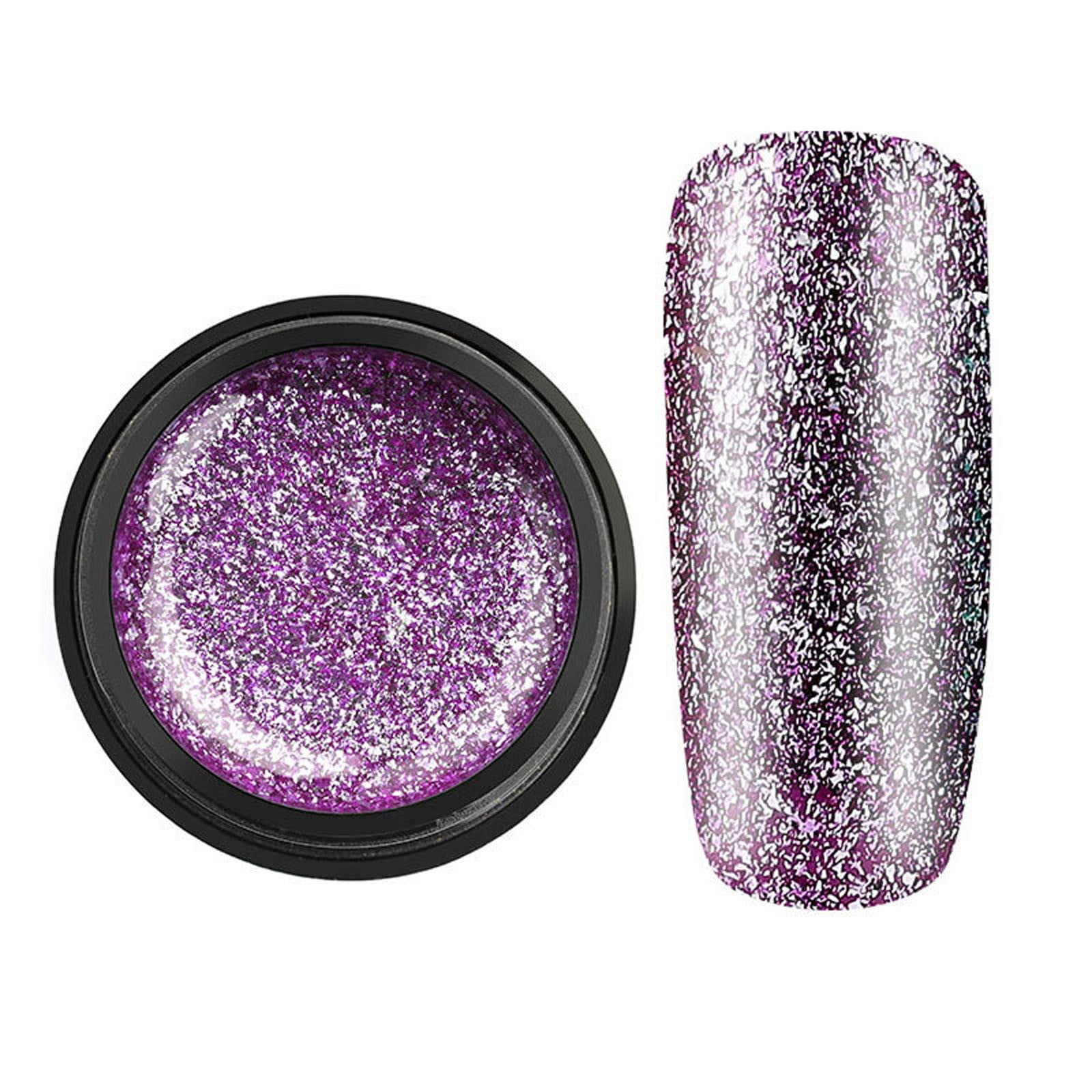 WANGJIAOID Jelly Nails Press on Gel Polish Kit Soak Nail Polish Glitter ...