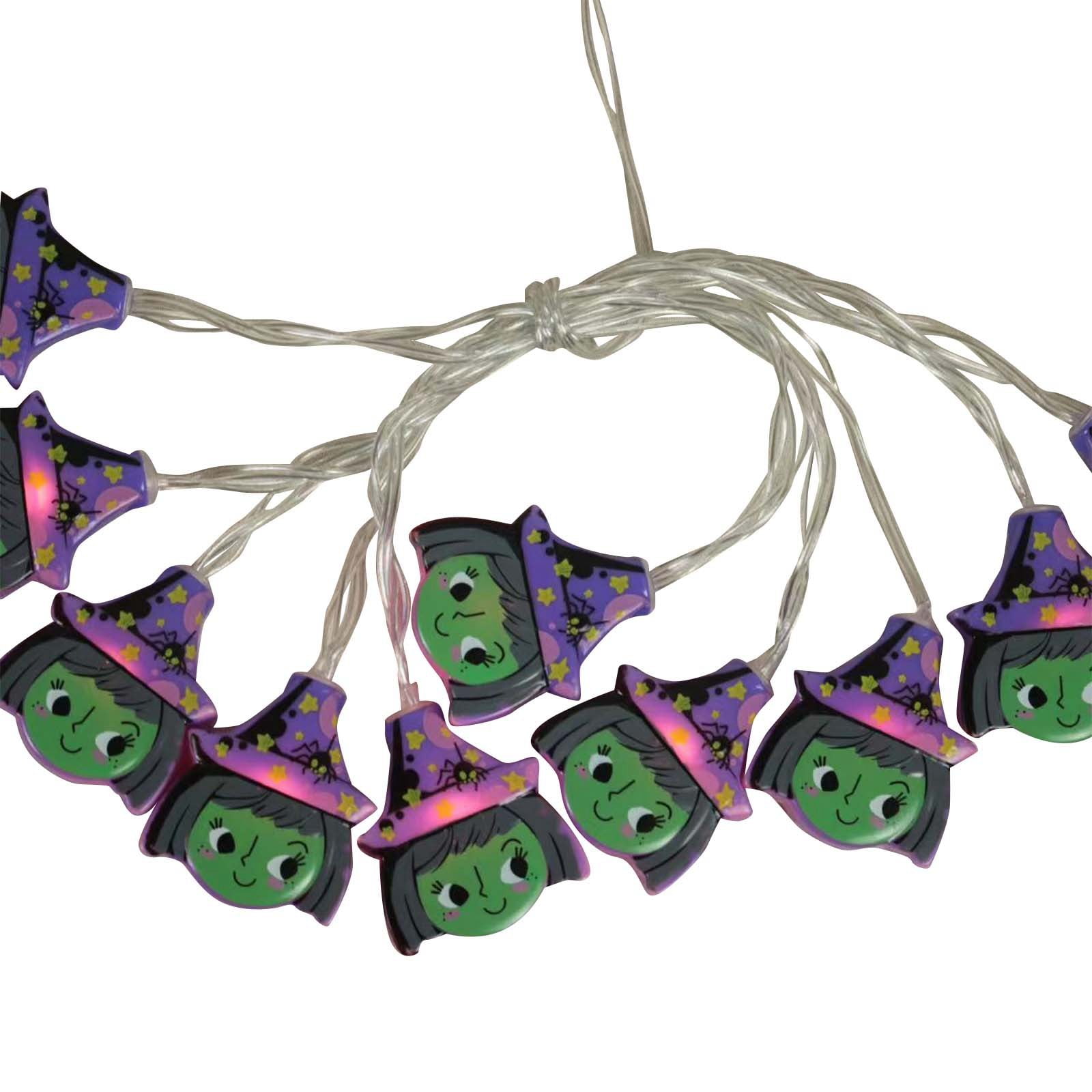 WANGJIAOID LED Green Witch String Lights For Outdoor Decorations Glow ...
