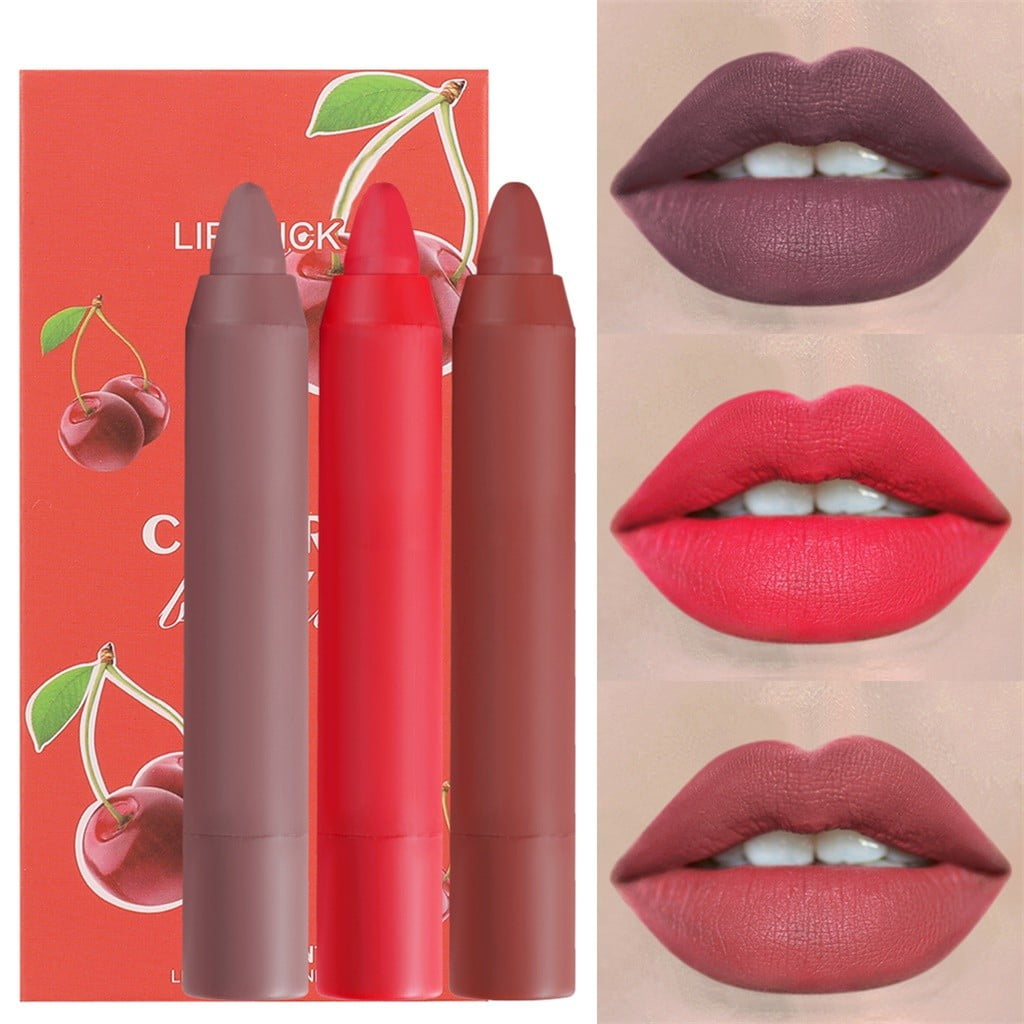 WANGJIAOID Lasting Makeup Gloss Pen Long Lip Lipstick Pencil Crayon ...