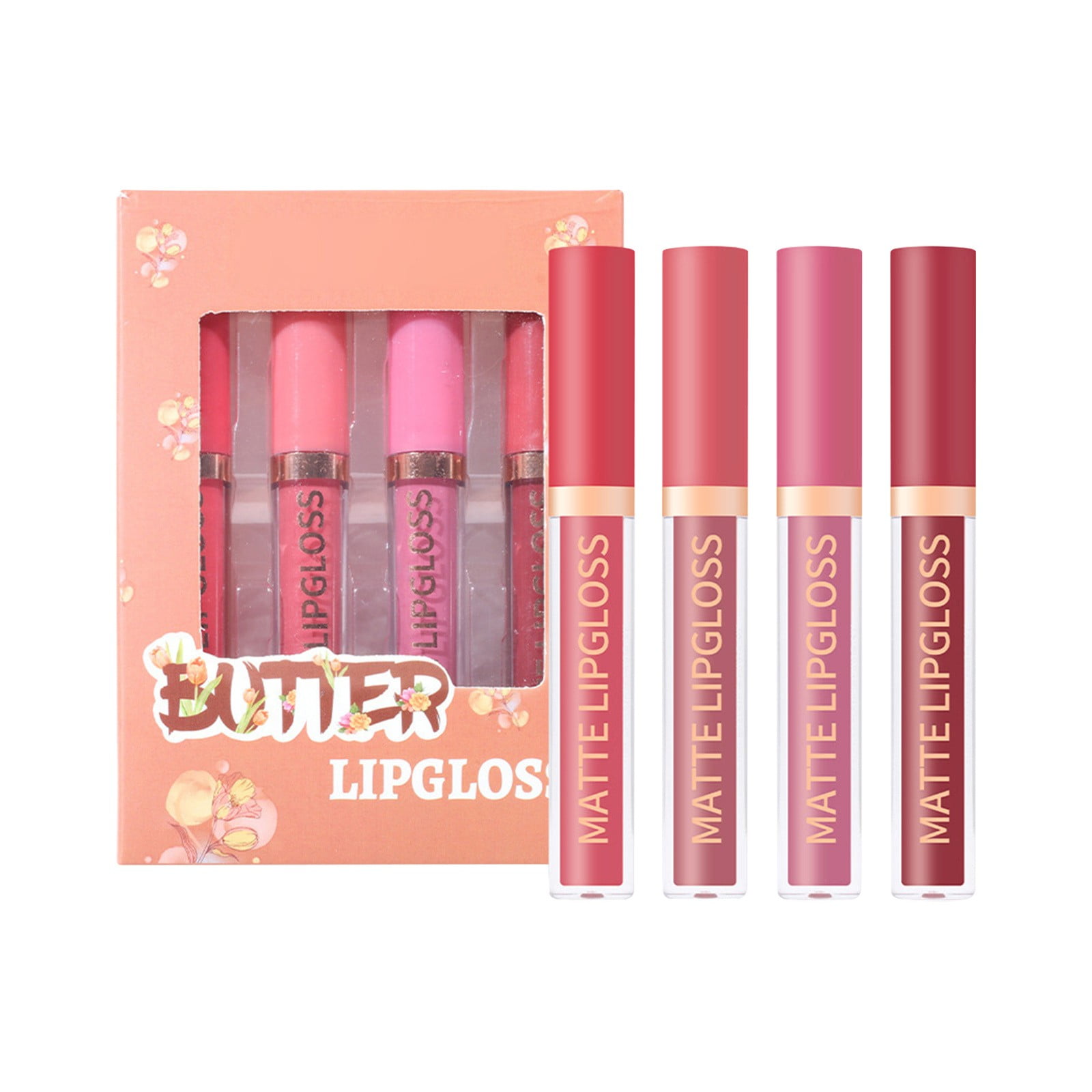 WANGJIAOID Lip Gloss Variety Pack 4Pcs Lipstick Liquid Lipstick ... WANGJIAOID Lip Gloss Variety Pack 4Pcs Lipstick Liquid Lipstick ...