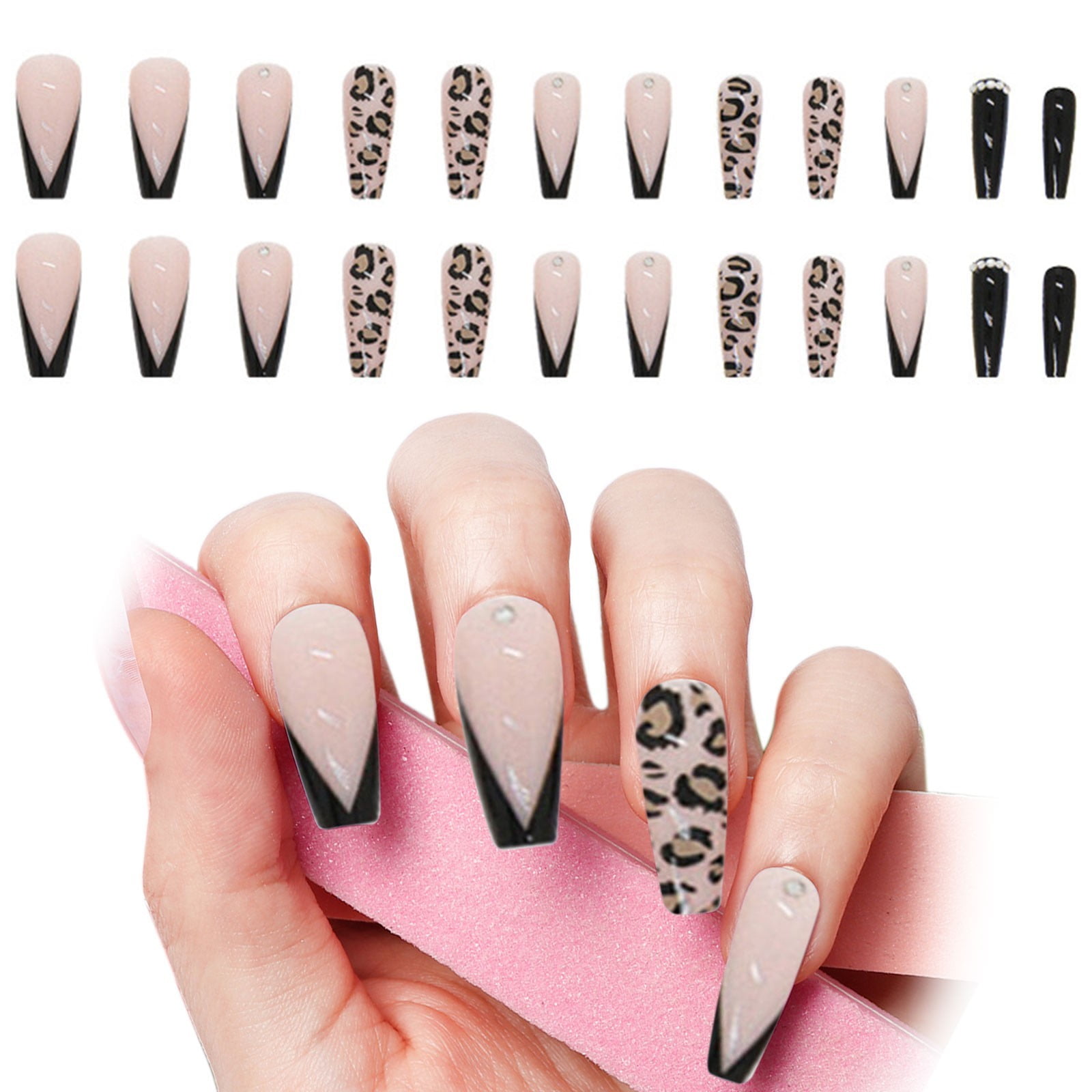 WANGJIAOID Long Ballet Wearing Finished Nail Pieces Foreign Trade ...