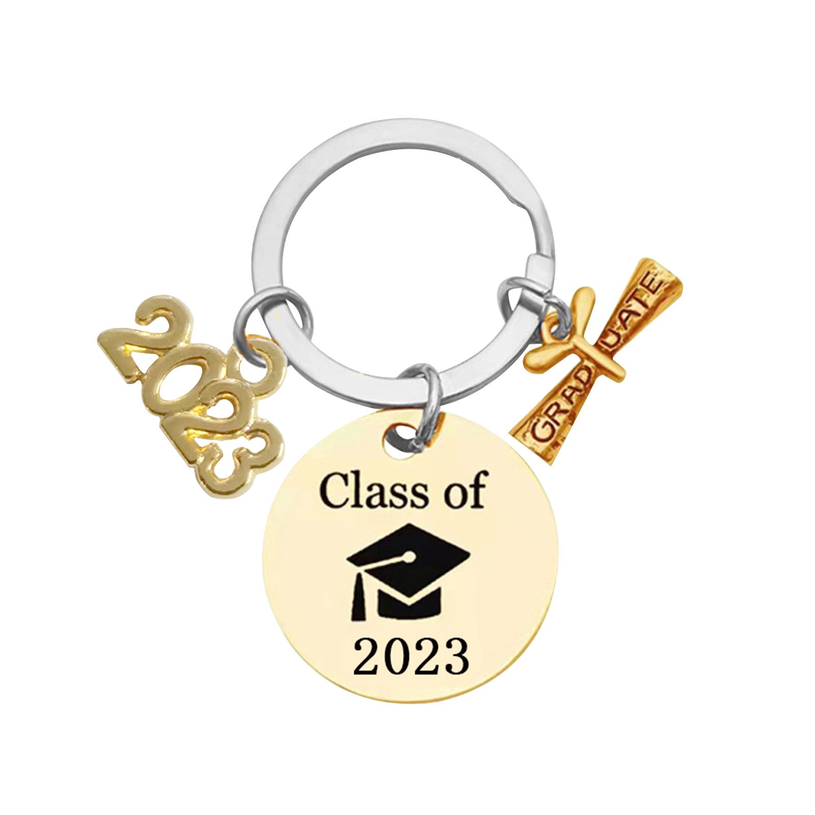 WANGJIAOID Metal Key Clip Class Of 2023 Graduates Inspirational ...