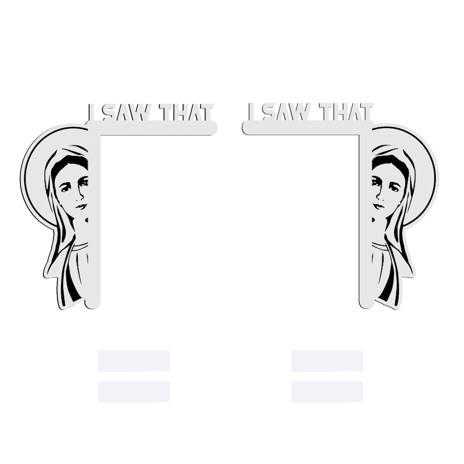 WANGJIAOID Mini Mirrors for Crafts Teardrop Door Frame I See You I See ...